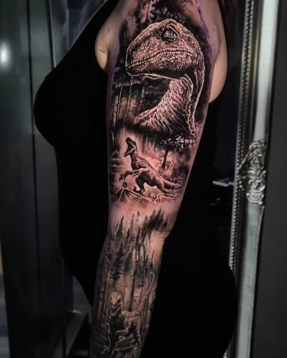 Dinosaur Tattoo Sleeve