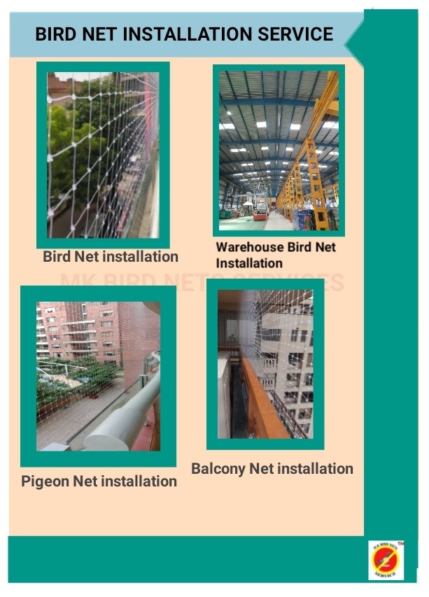 MK BIRD NETS SERVICE on Twitter: "Bird Netting Pigeon Net Balcony Safety Net Installation dlf ...
