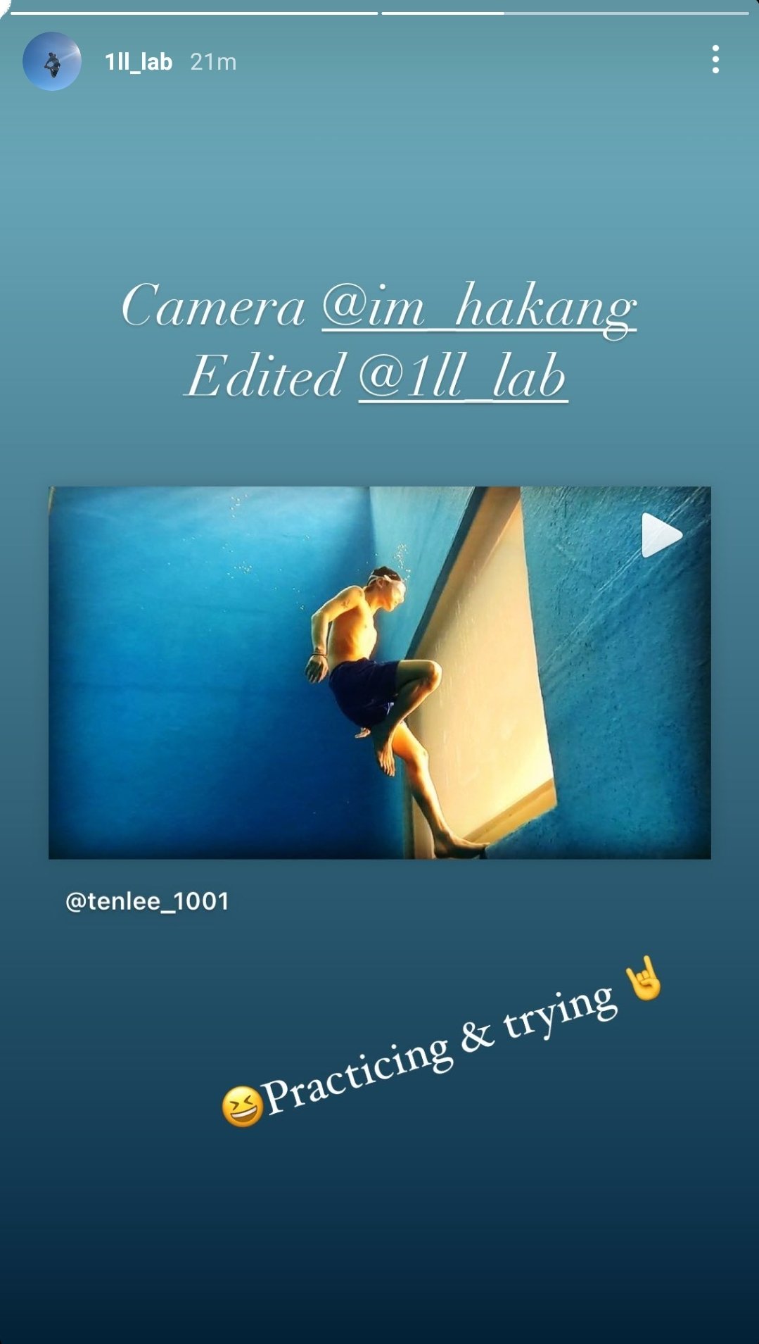 TEN GLOBAL on Twitter: "210713 [IG] #1ll_lab Update with #tenlee_1001 "😆 Practicing & trying 🤟 ...