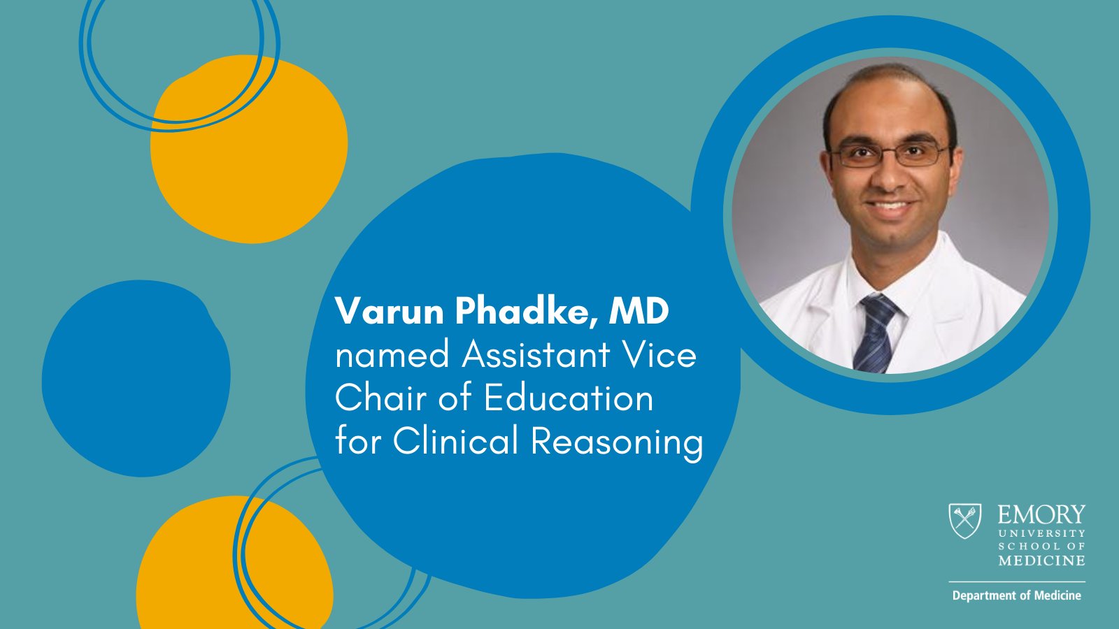 Emory Dept of Med on Twitter: "#EmoryDeptofMed is pleased to announce that Varun Phadke, MD ...