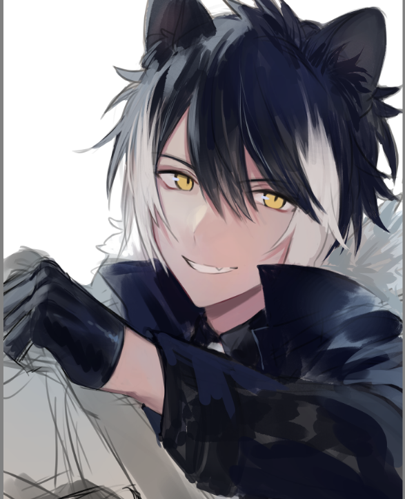 Anime Werewolf Boy With Black Hair