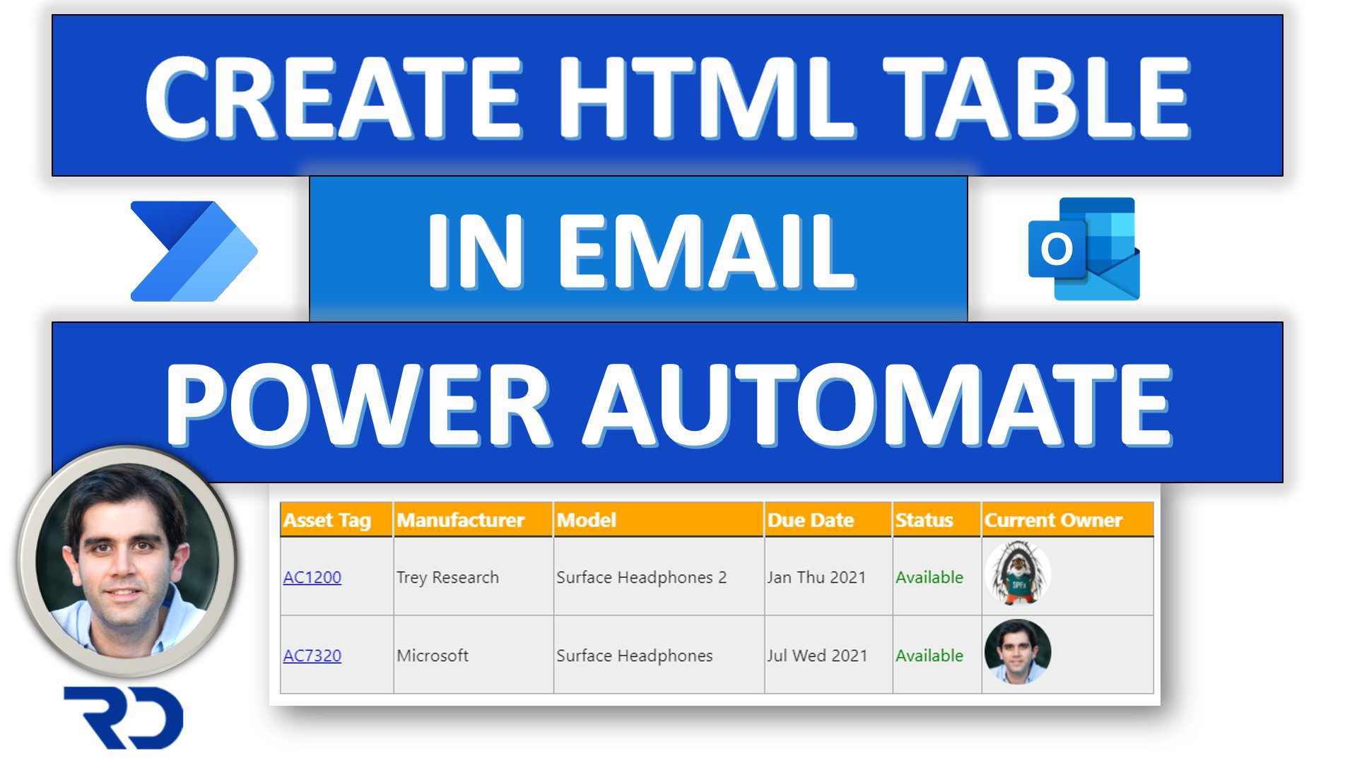 Reza Dorrani on Twitter: "Send Formatted HTML Tables in 📧 Email using #PowerAutomate flows ...