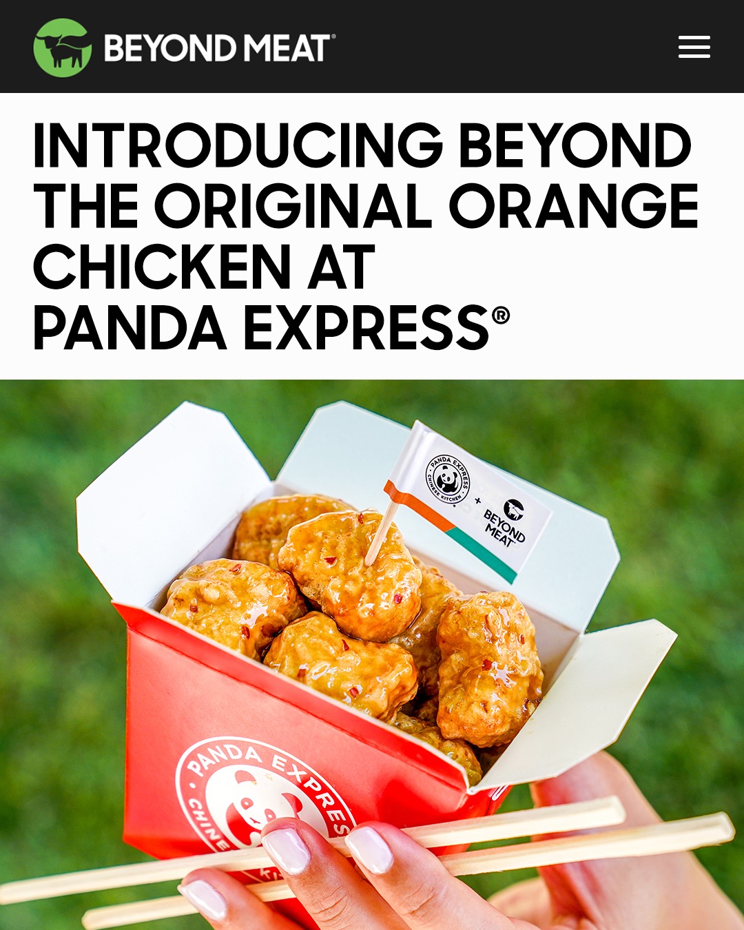 Panda Express Orange Chicken Box