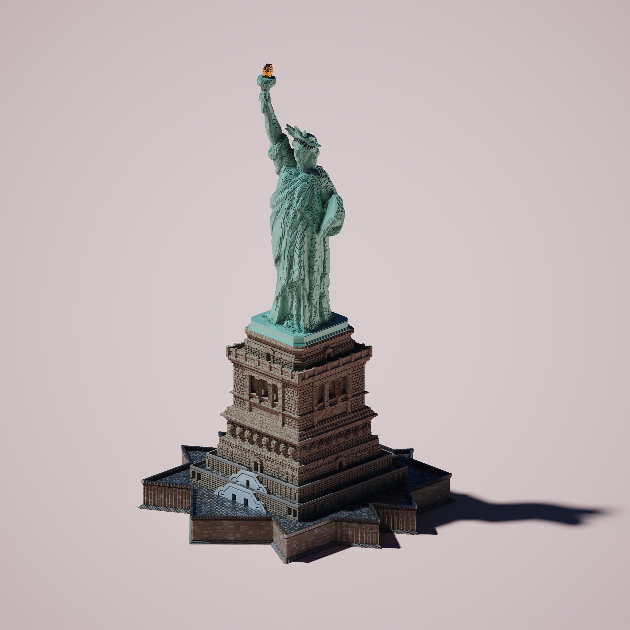 Clay Statue Of Liberty Model