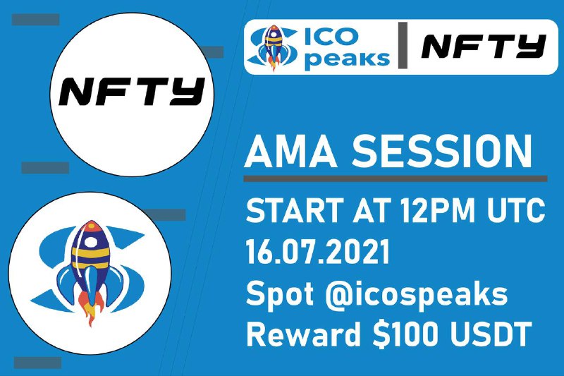 NFTY Portal on Twitter: "Announcing an exclusive #AMA with @ICOSpeaks on July 16, 2021 at 12PM ...
