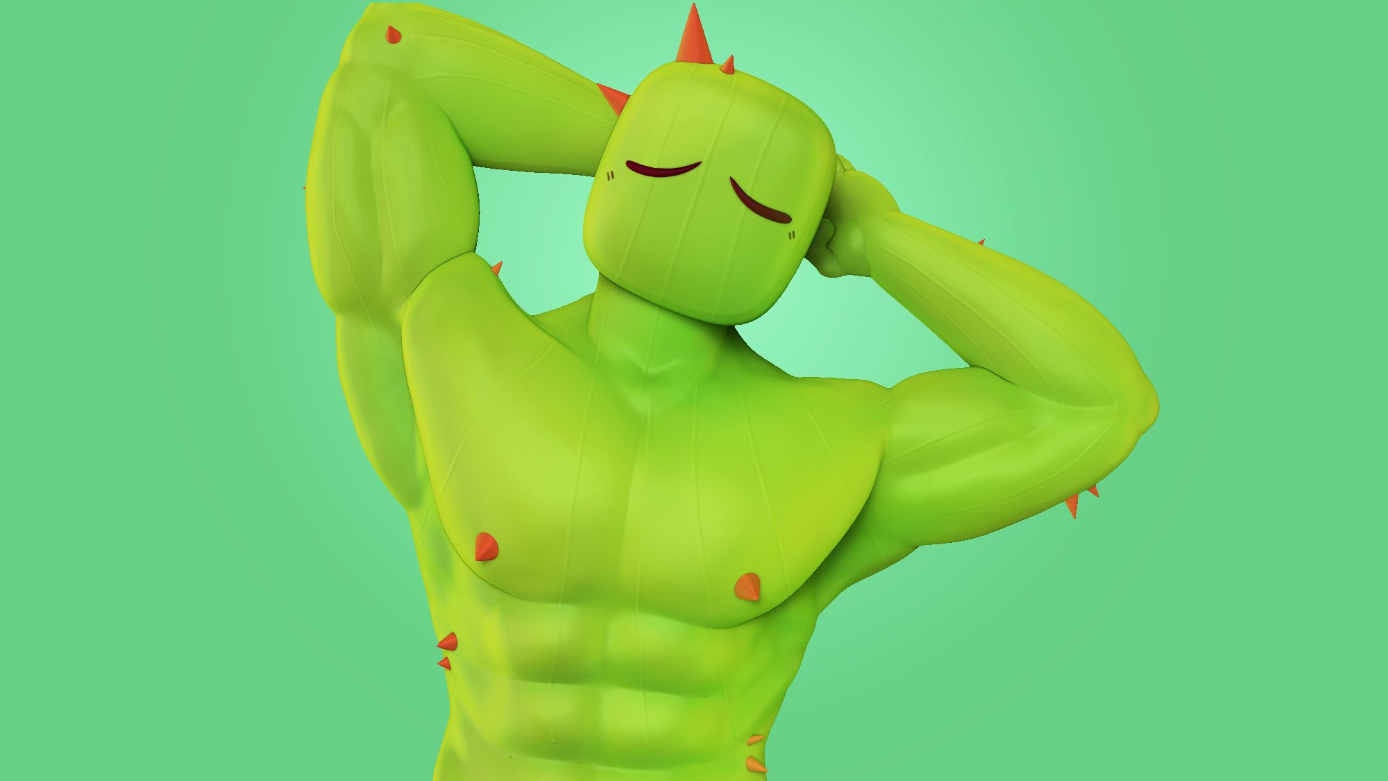 Genshiba 🌸 VTuber 🌸 3D artist on Twitter: "Quick little piece for tonight! I made a 3D fanart ...