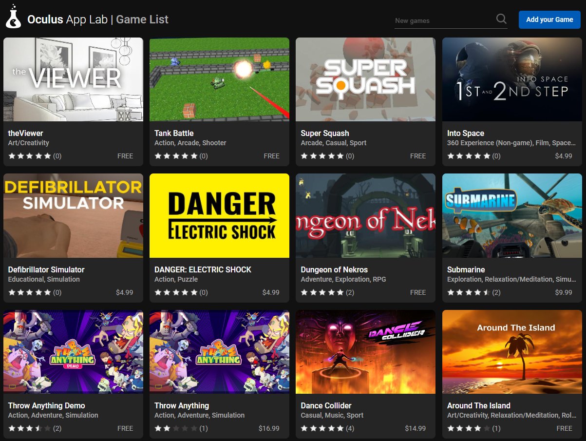 Where To Find Unlisted App Lab Games Apps For Oculus Quest | atelier ...