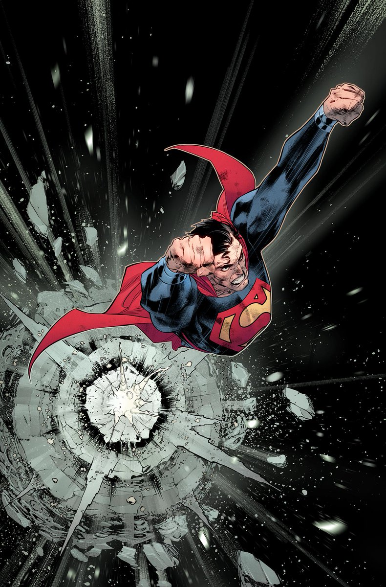 Superman Flying Up In Space