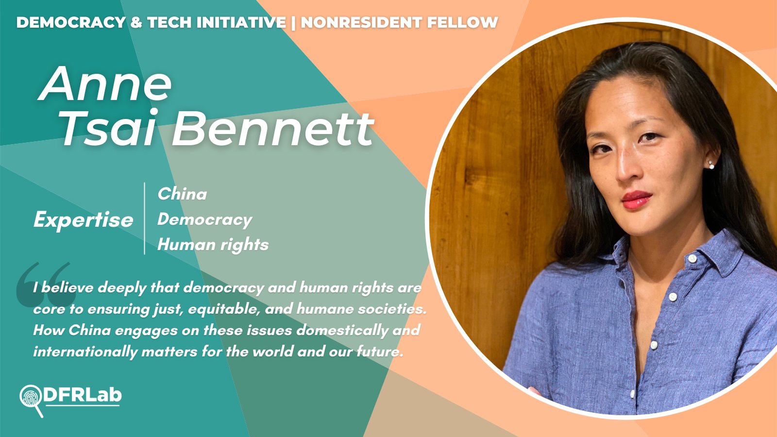 DFRLab on Twitter: "First up is Anne Tsai Bennett, who we are proud to announce as a Nonresident ...