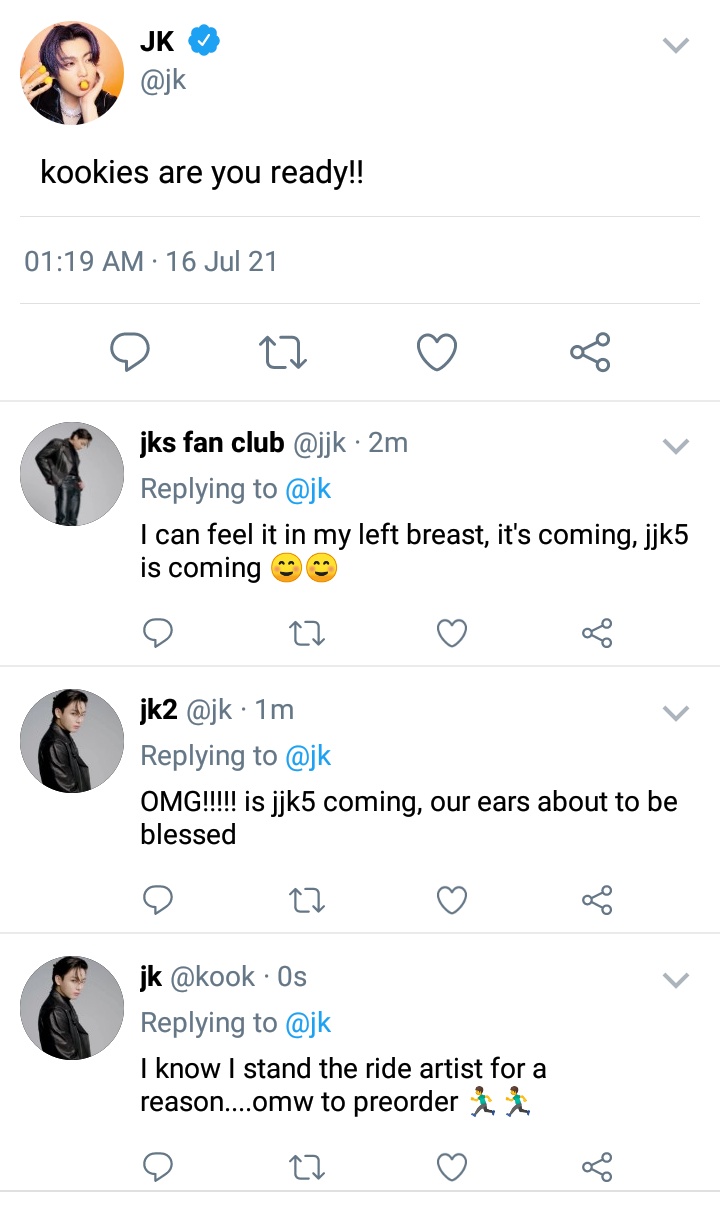 Bee⁷ on Twitter: "#jikookau where idol jm pretends 2 hate solo singer & favorite idol jk & his ...