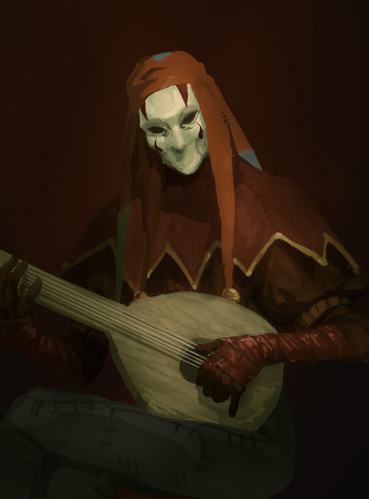 Jester Fantasy Art [For Hire] Undead Jester Done For Ardko My