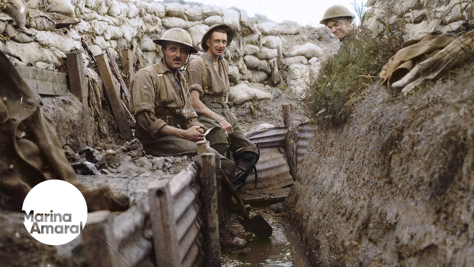 World War 1 Trenches In Color