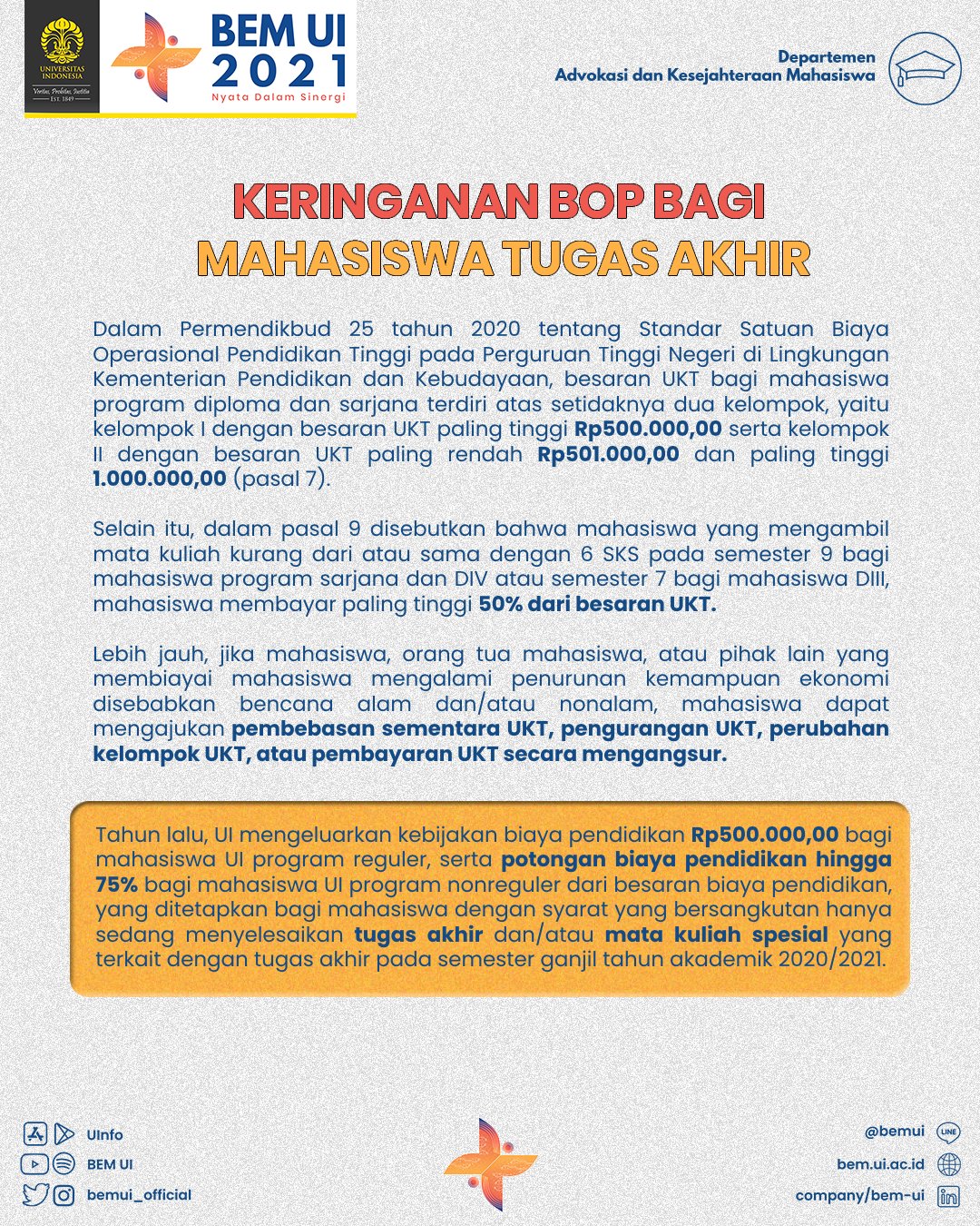 Adkesma BEM UI 2022 on Twitter: "Aliansi BEM UI, BEM FISIP UI, BEM FH UI, BEM IKM FKUI, BEM FKG ...