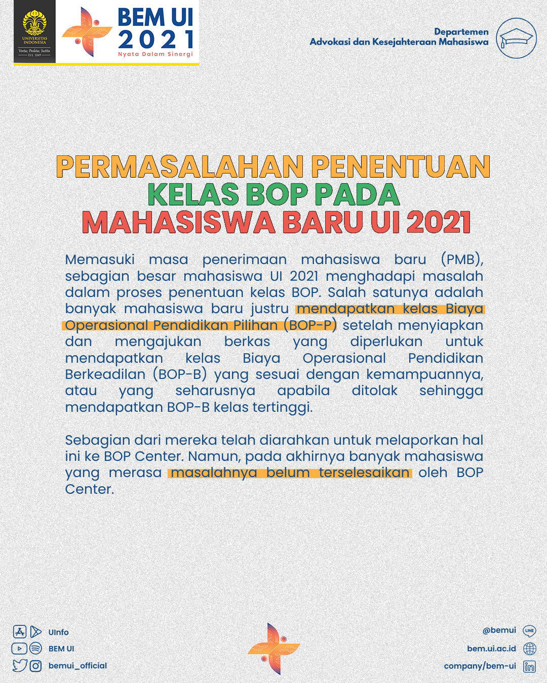 Adkesma BEM UI 2022 on Twitter: "Aliansi BEM UI, BEM FISIP UI, BEM FH UI, BEM IKM FKUI, BEM FKG ...
