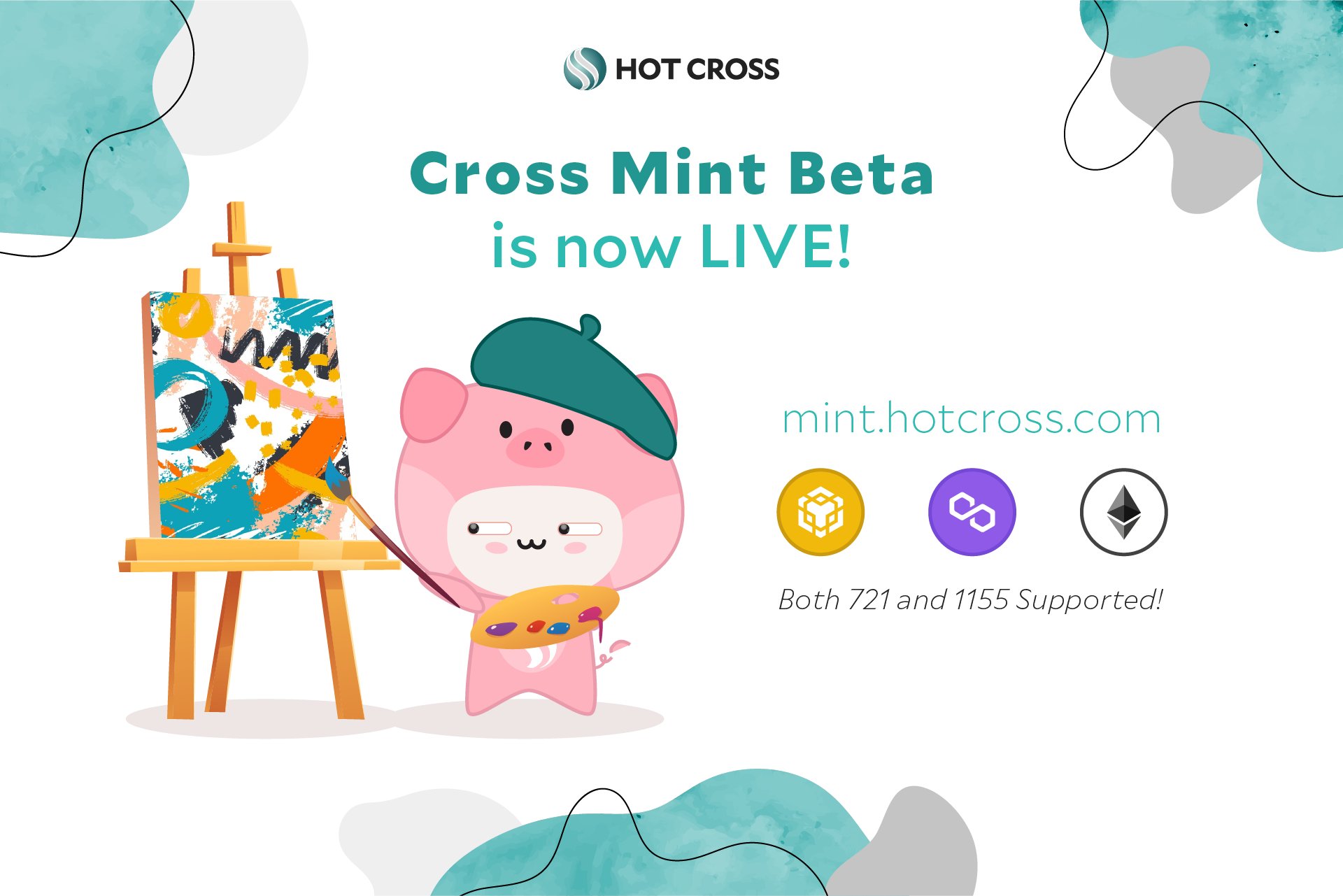 Hot Cross on Twitter: "🎨 Introducing Cross Mint Beta by @hotcrosscom, a multi-chain 721/1155 NFT ...