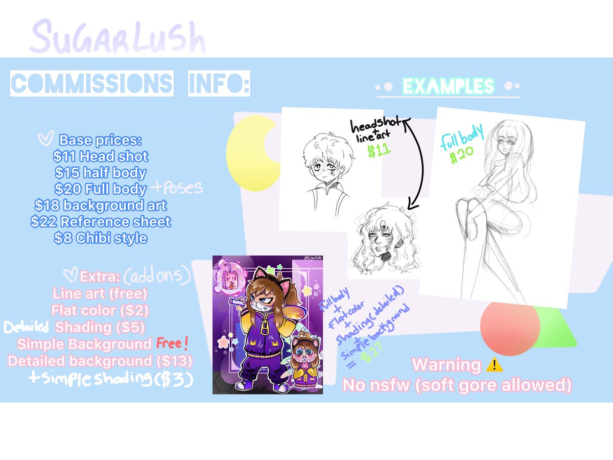 sugar Art commissions are open (@SugarLush__) | Twitter