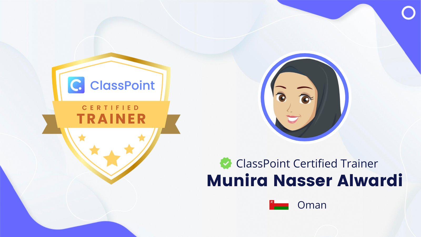 ClassPoint MENA on Twitter: "نهنئ اليوم ونحتفل بمدربتنا منيرة الوردي @umanas54498442 لحصولها على ...