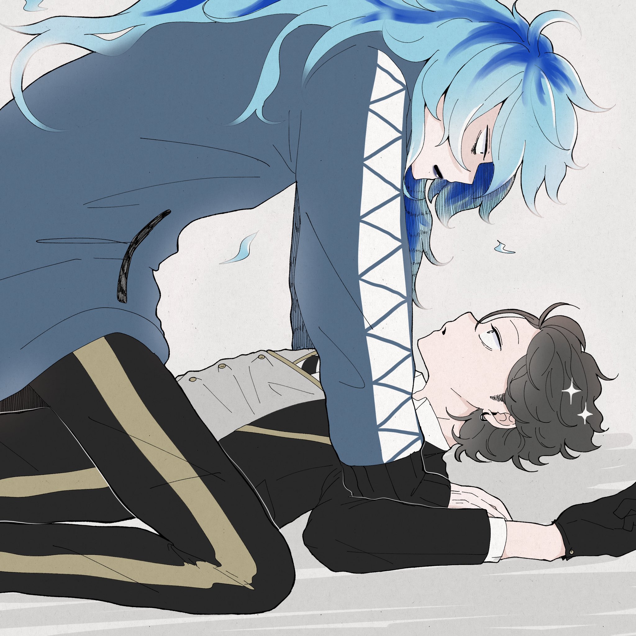 mdk on Twitter: "#twstプラスB ※イデ監♂ 押し倒しちゃった妄想 https://t.co/FvWr1dvXco" / Twitter