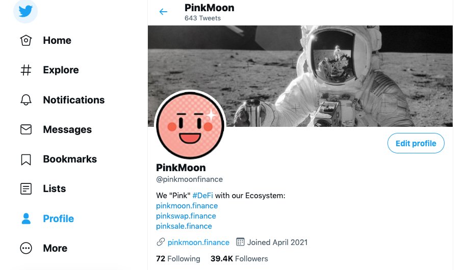 Pink Ecosystem (PinkSale, PinkSwap, PinkMoon) on Twitter: "Hey PinkArmy 🌸🌸🌸 We got a new cover ...