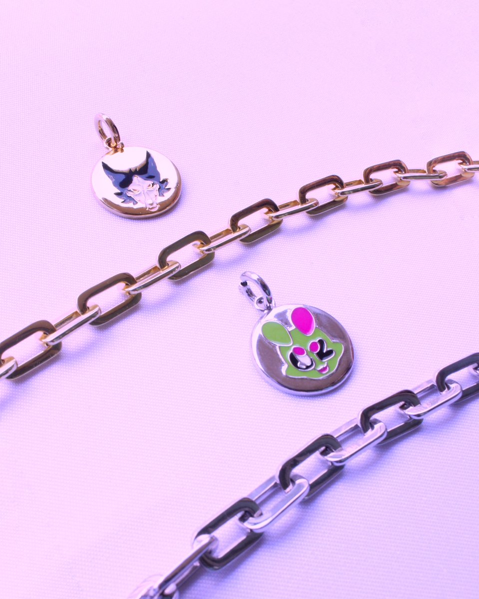 Makeship on Twitter: "Cadaver & Sploot Charm can be linked to bracelets, worn on a necklace, or ...