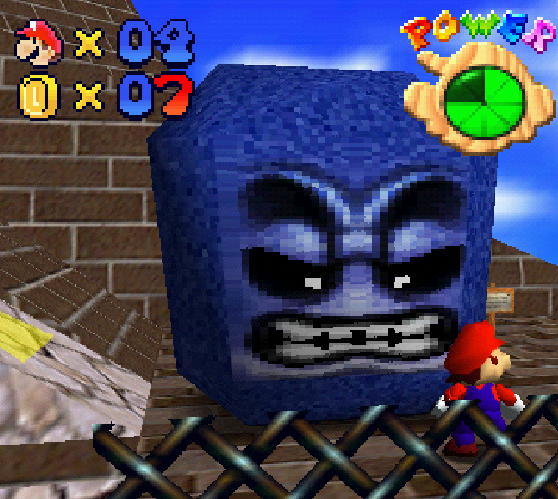 Mario 64 Thwomp