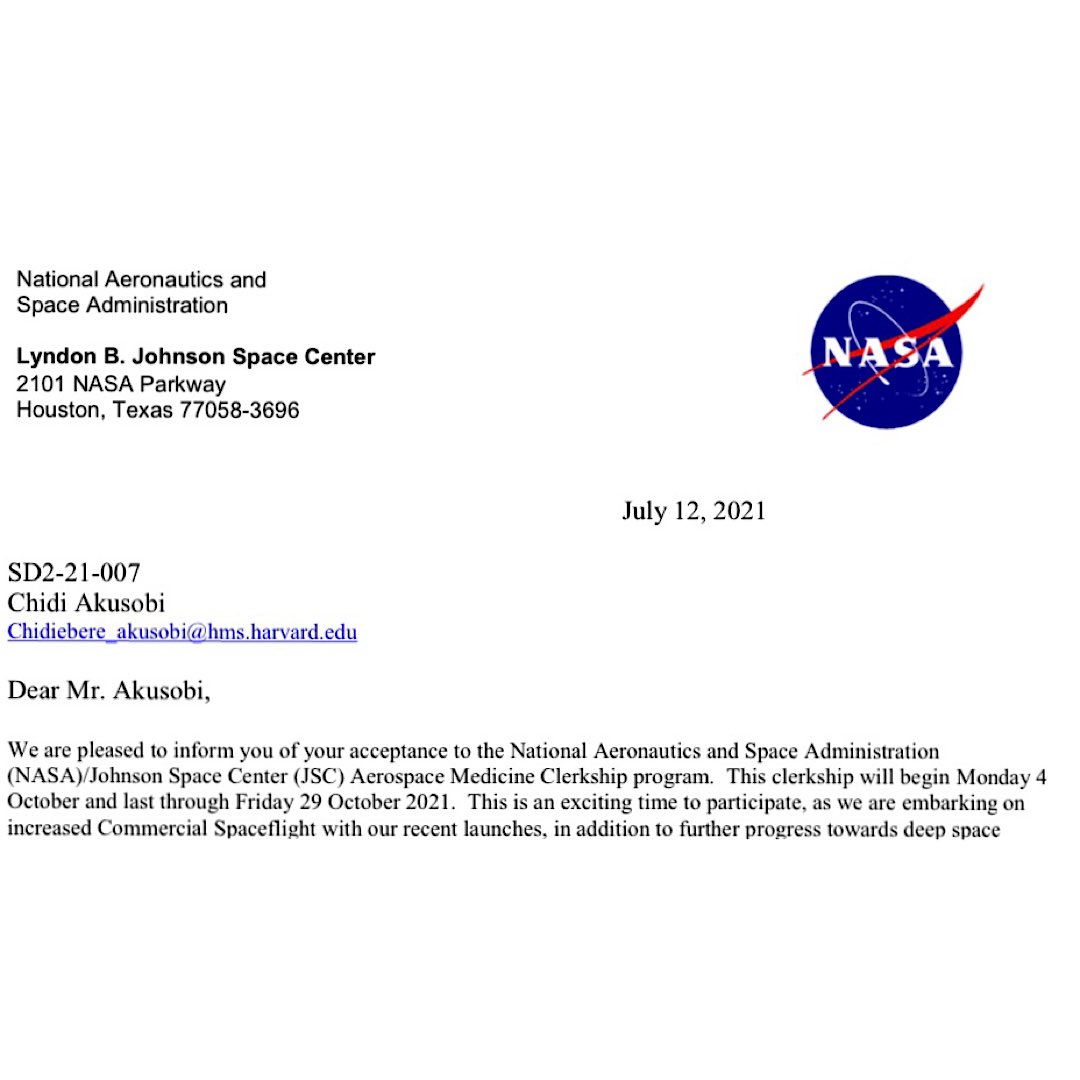 Nasa Official Letterhead