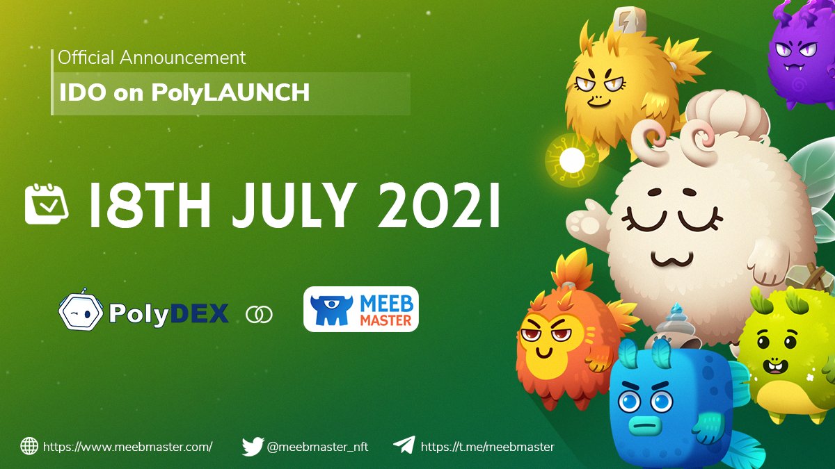 PolyDEX on Twitter: "🔥What's next on PolyLAUNCH ⁉️ Get ready to take part in @meebmaster_nft IDO ...