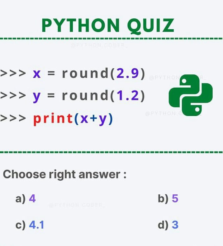 Shaik Mujahed on Twitter: "Comment your Answer! #Backend #Python #code #WebDevelopment # ...