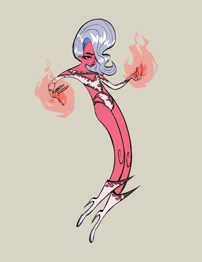 「fire girl 」|elizabeth thach - available for work!!のイラスト