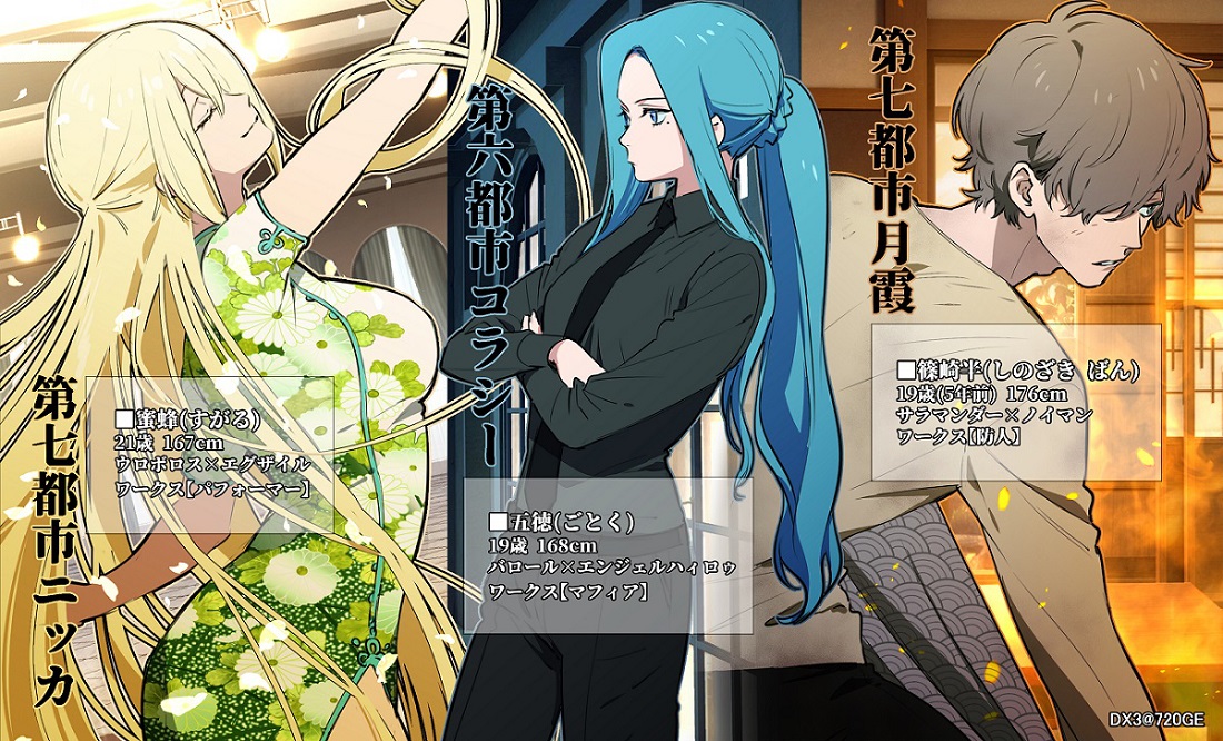 夏生② on Twitter: "【DX3】落書き_現行都市PC https://t.co/e9wSReqyrJ" / Twitter