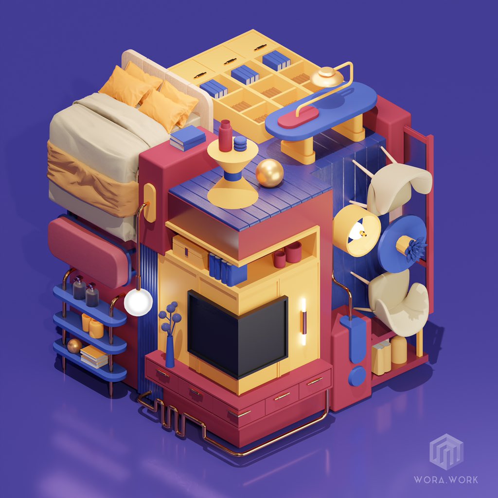 wora_work on Twitter: "Default Cube 02 ไม่ใช่งานขายละค้าบบ 😂 . . #Blender3d #blender #b3d # ...