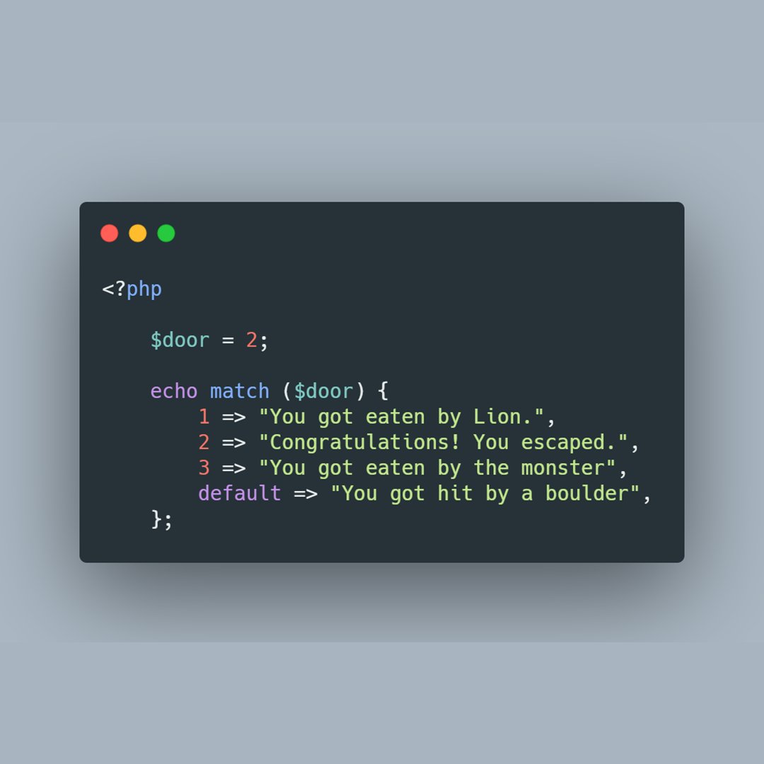 Codingdews On Twitter Php 8 Introduced Match Expressions As Another 0614