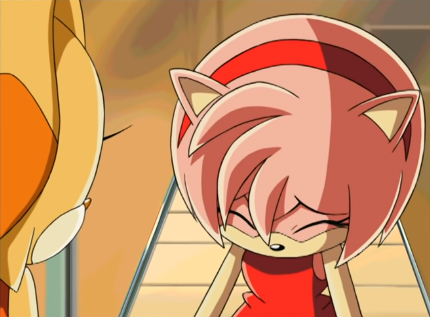 Sonic X Amy Crying