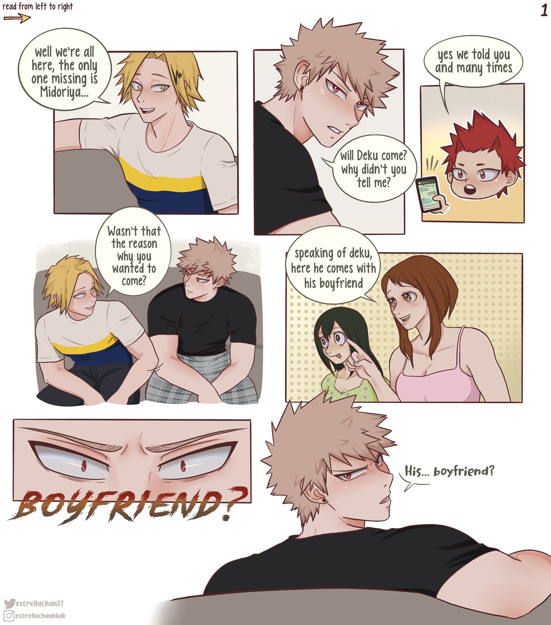 Estrella 🤠🌶 on Twitter: "NEW BKDK COMIC / NEW AU!! “Ex-Boyfriends AU” it's a such random and ...