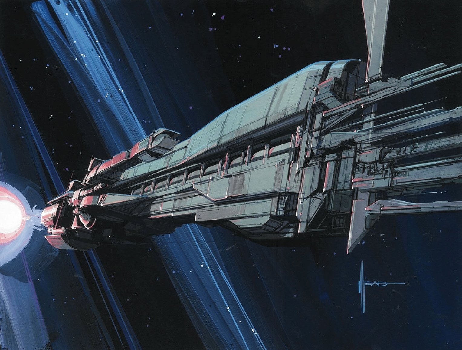 Syd Mead Space Station Concept