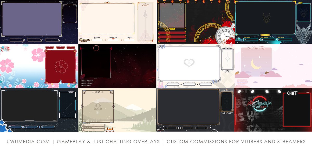 UWU MEDIA | KAWAII GRAPHICS STUDIO on Twitter: "ʕ ´•̥̥̥ ᴥ•̥̥̥`ʔ🥺💙 Some of the wonderful overlays ...