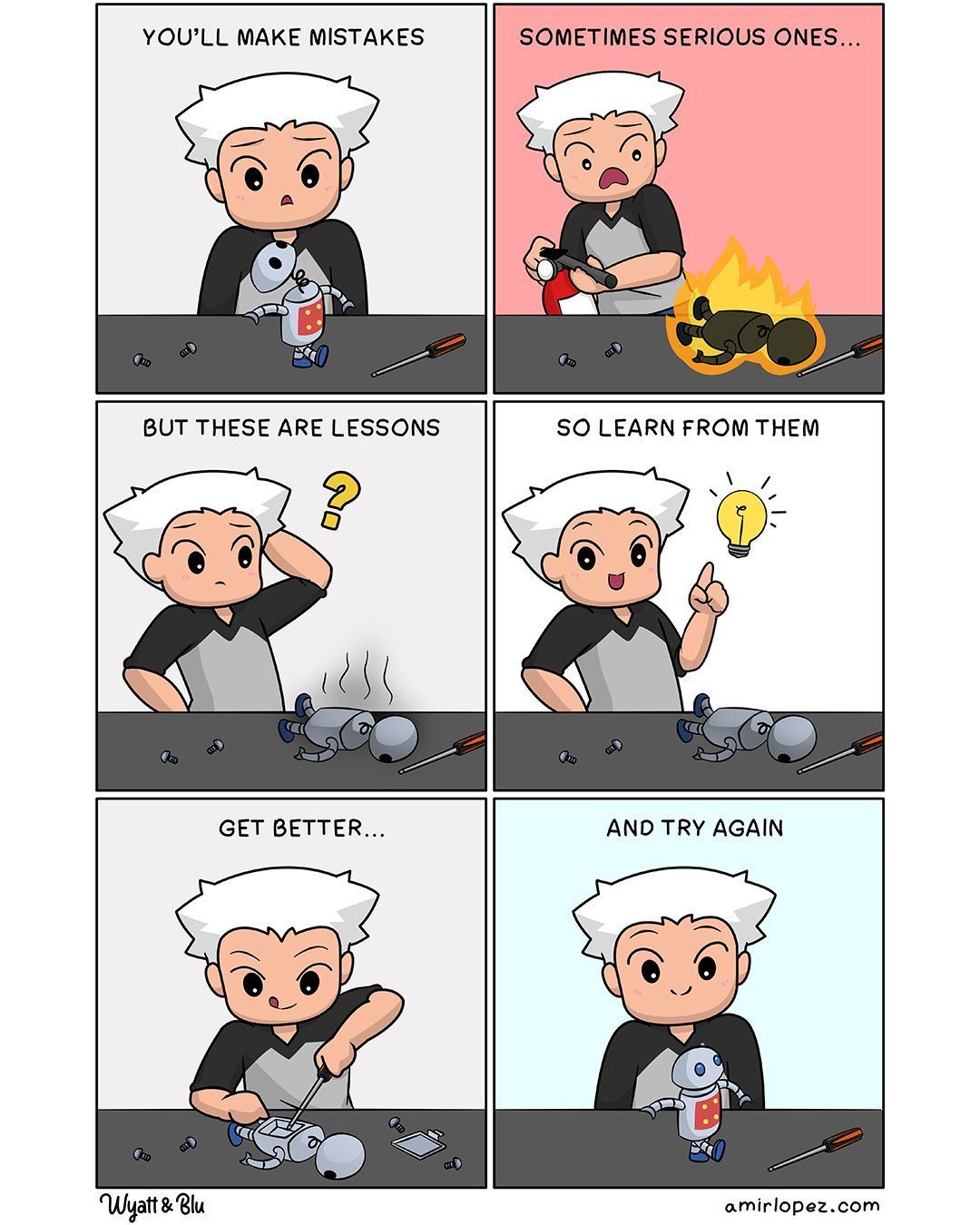 Learning From Mistakes Comic