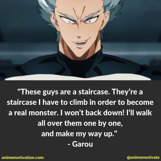 Garou Quotes Garou Edit | 🌄 Anime School~ 🌌 Amino