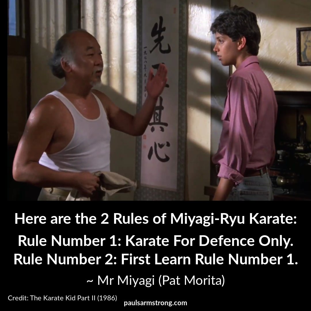 Mr Miyagi Karate Kid 2