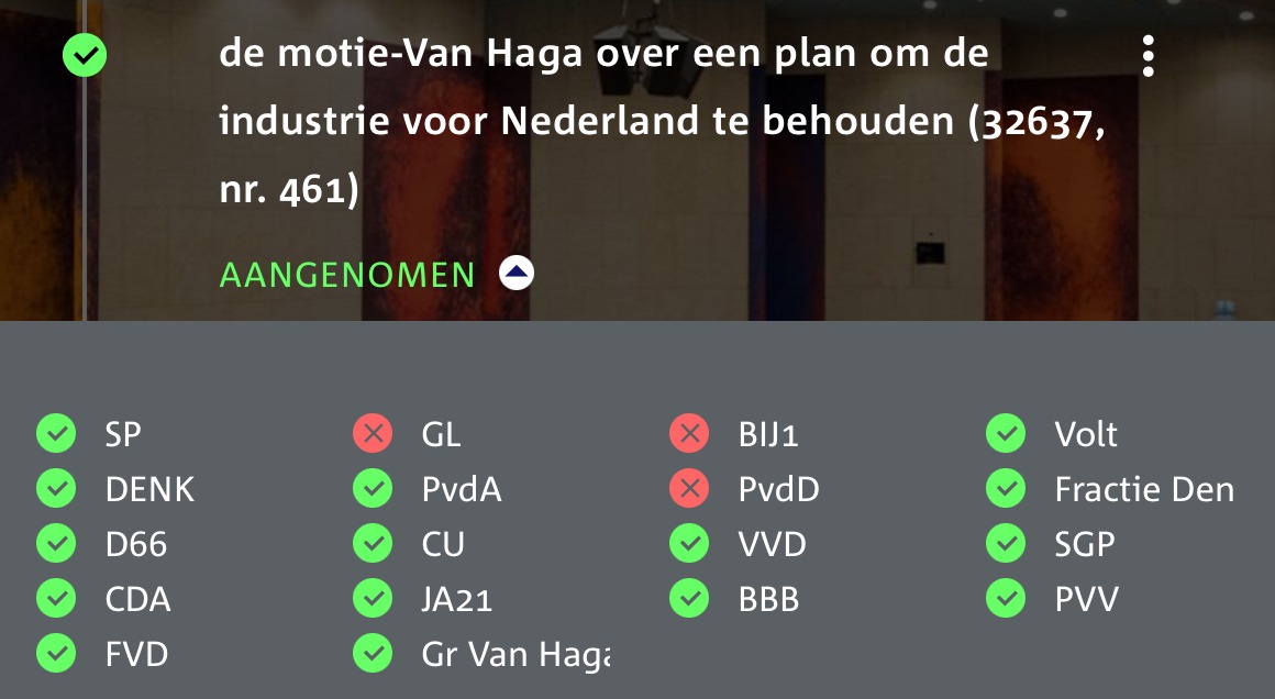 Bij1, Groenlinks en Partij voor de Dieren zijn tegen het behoud van ...