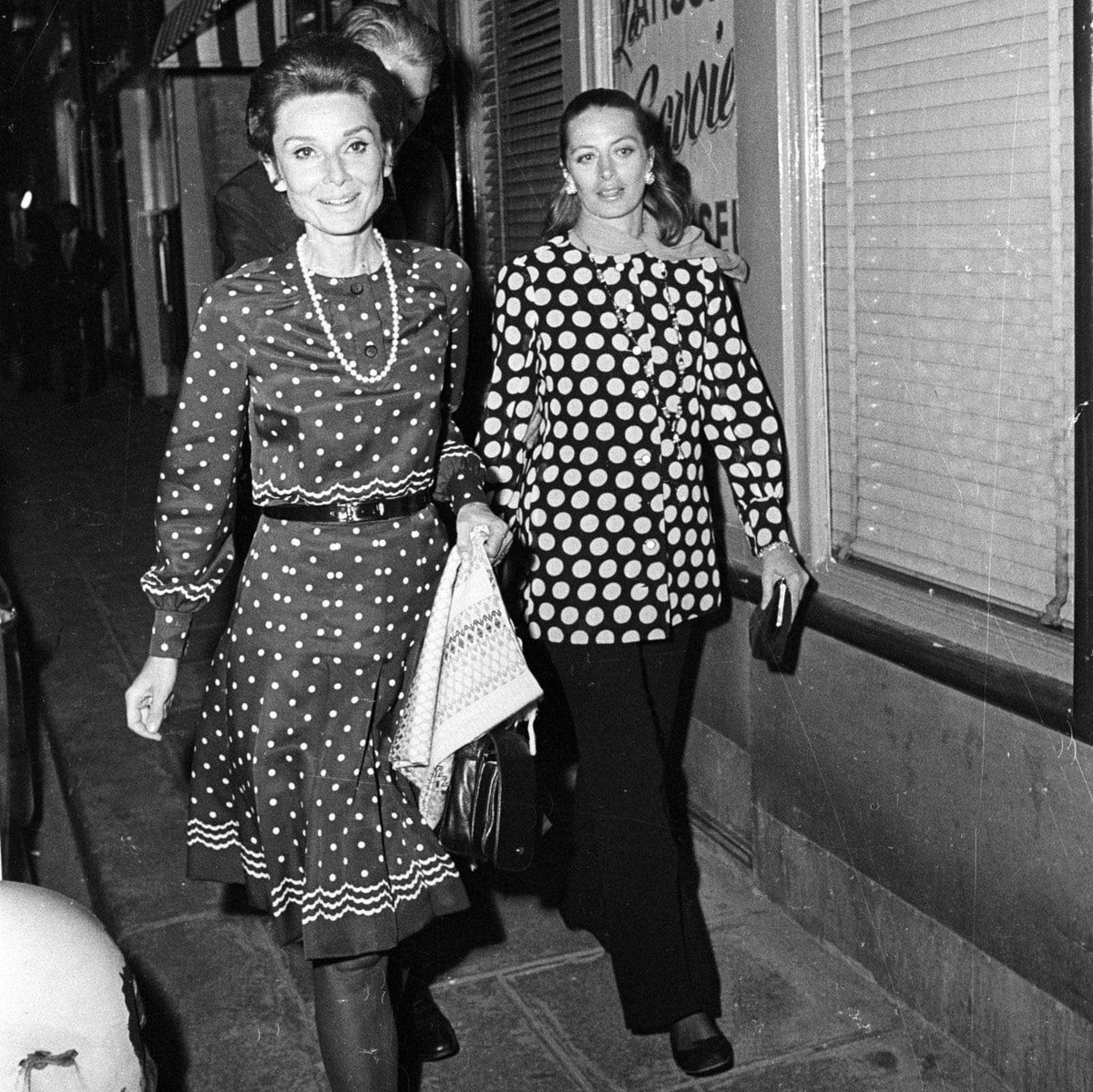 Capucine photographed with Audrey Hepburn and Hubert de Givenchy after ...