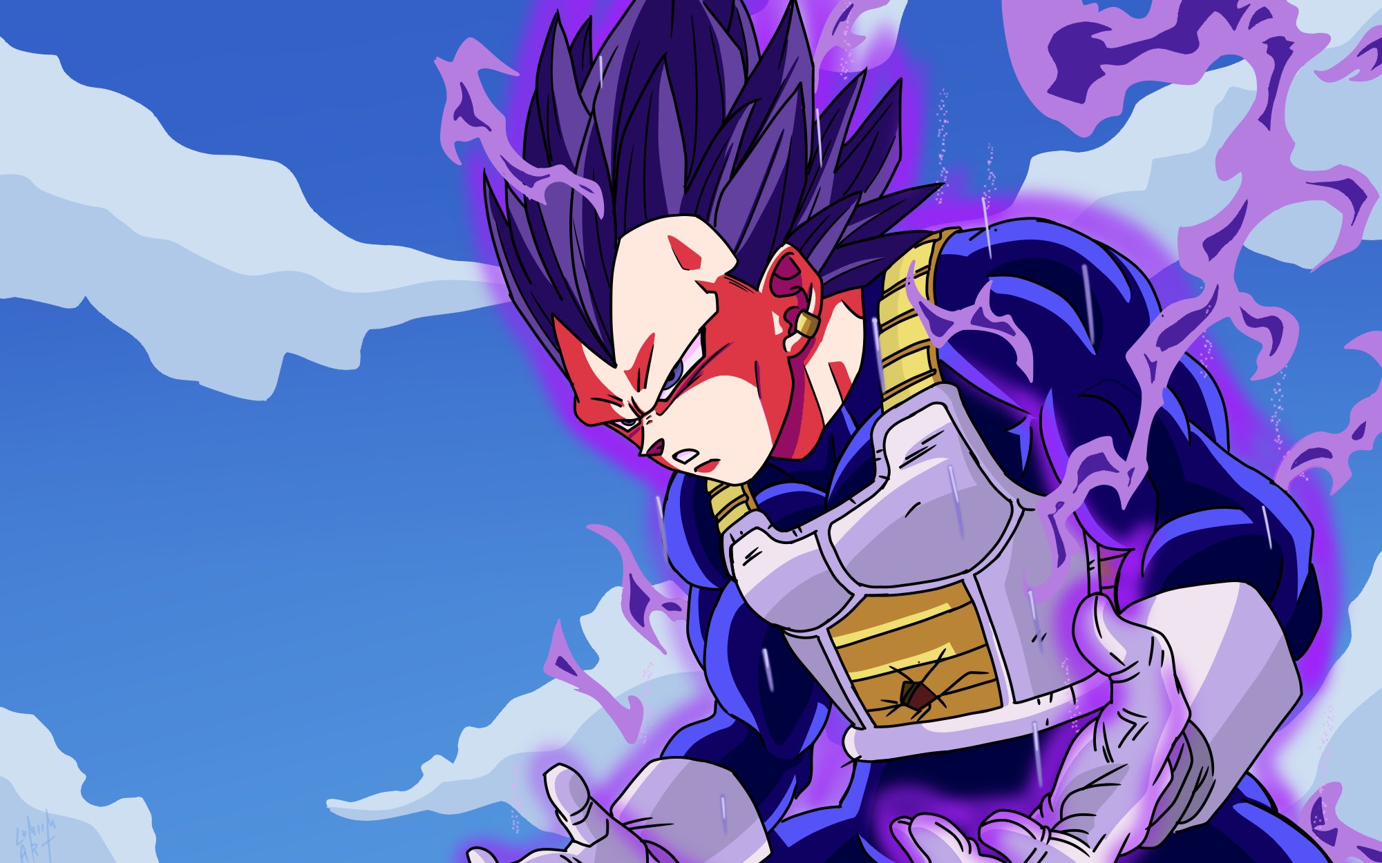 Vegeta Redrawing Wallpaper By ArtStation Dragon Ball Z Majin Vegeta