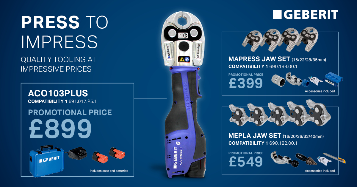 @GeberitPro on Twitter: "Did you know press-fit systems are quicker to install than traditional ...