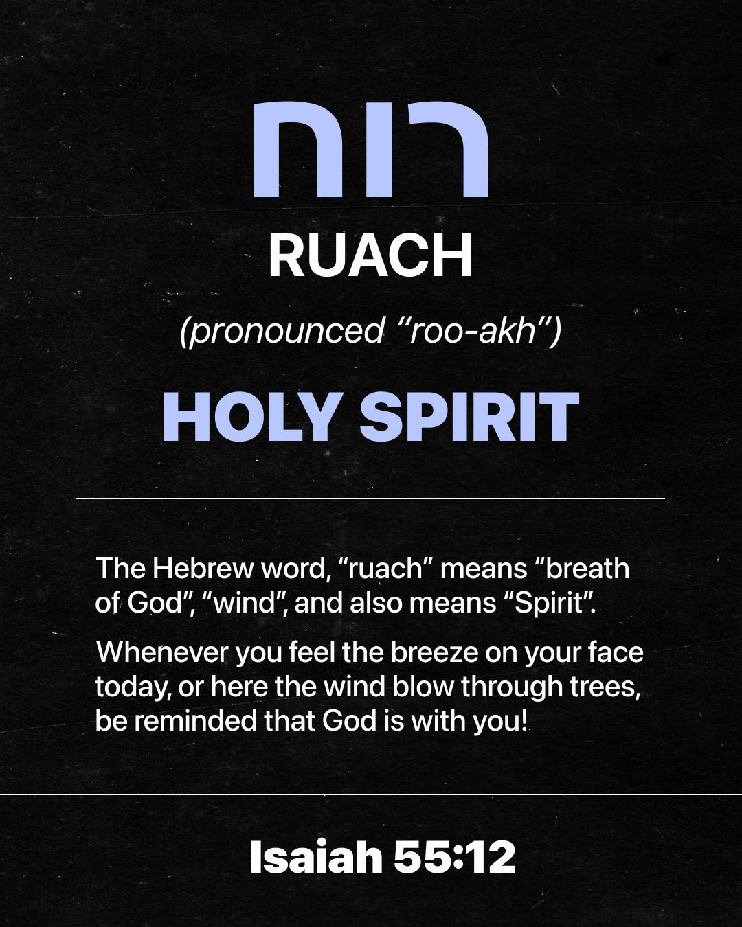 Spirit Of God In Hebrew