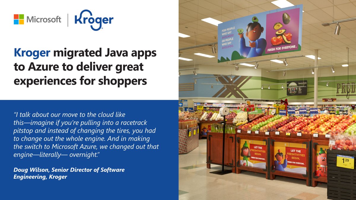 .@Kroger migrated their mission-critical stock management system to ...