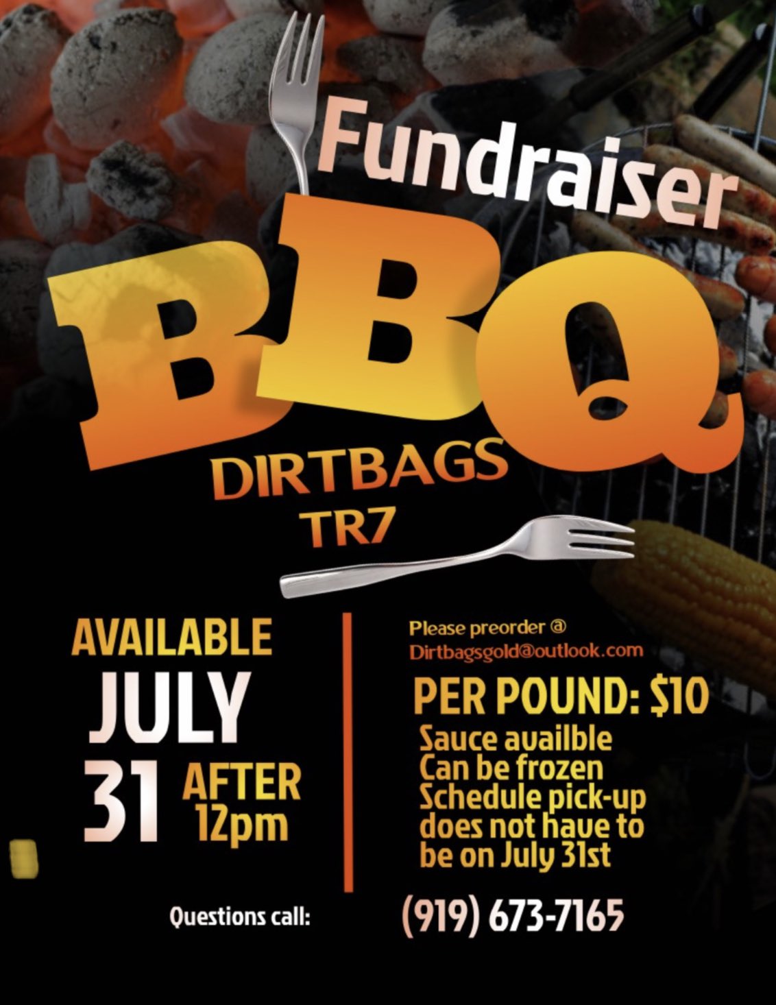 Bbq Fundraiser Flyer