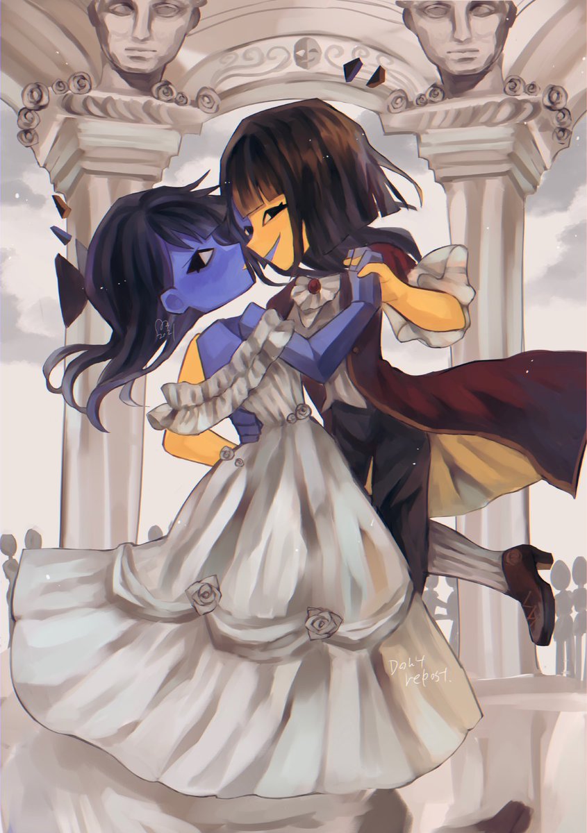 「ENA's Dance party 💙💛 #ENA #enafanart 」| ̤͓̽ゾ̤͓̽mezoのイラスト