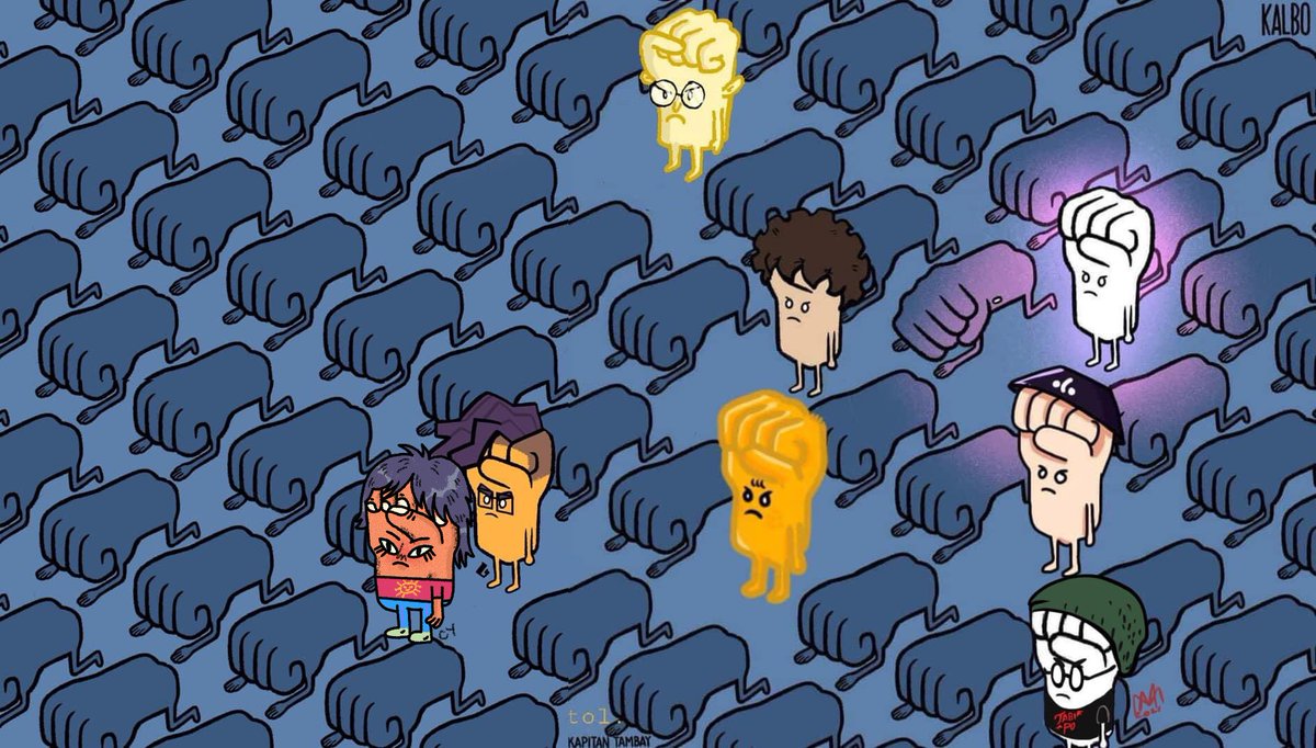 「in solidarity with @KevinKalbo #tumindig」|cyrill 🦷のイラスト