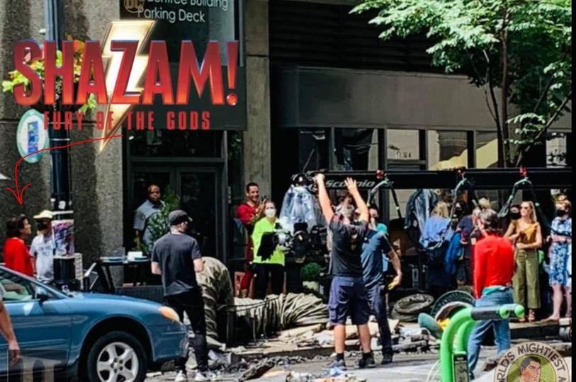 Original Shazam actor Michael Gray spotted on the set of 'Shazam! Fury ...