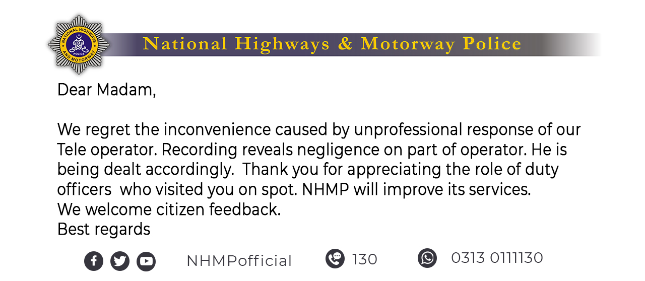 National Highways & Motorway Police (NHMP) on Twitter: "#Aleema_khan https://t.co/LjFLBTmMmw…